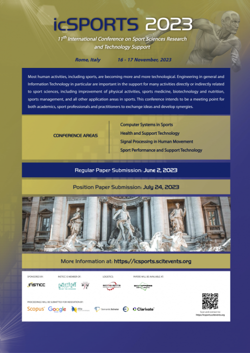 icSPORTS 2023 Conference in Rome, Italy – International Sports ...